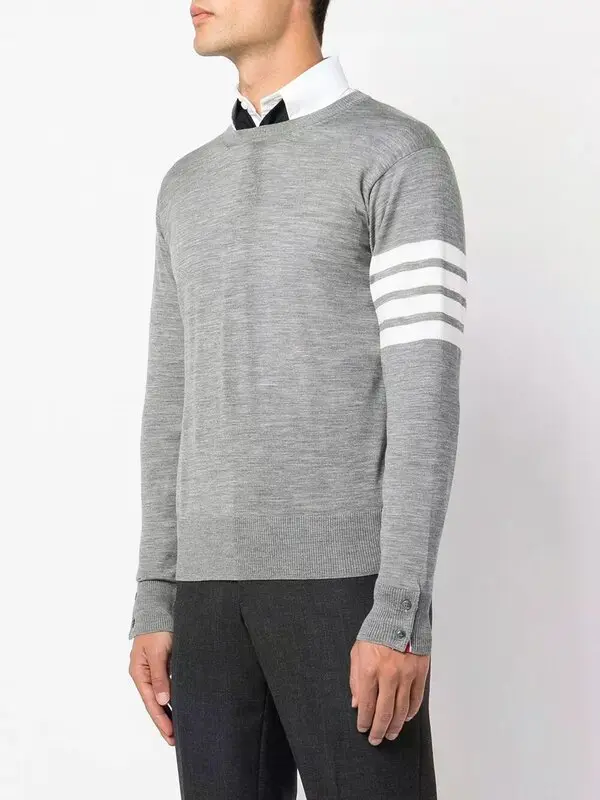 Thom Browne 4-bar Crew Neck Jumper