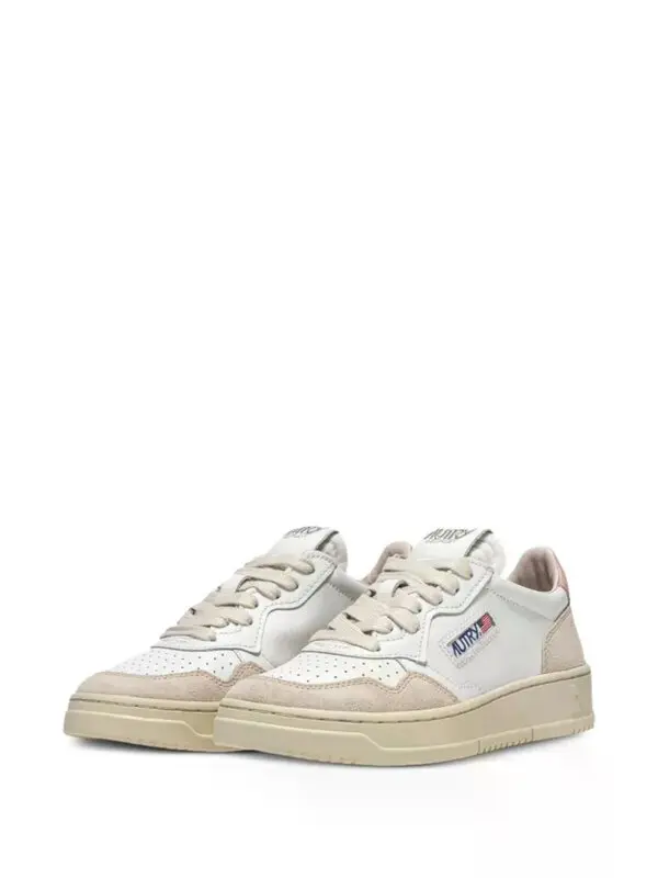 AUTRY Medalist Leather-suede Lace-up Sneakers - White