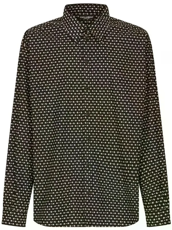 Dolce & Gabbana Dg Logo-print Cotton Shirt