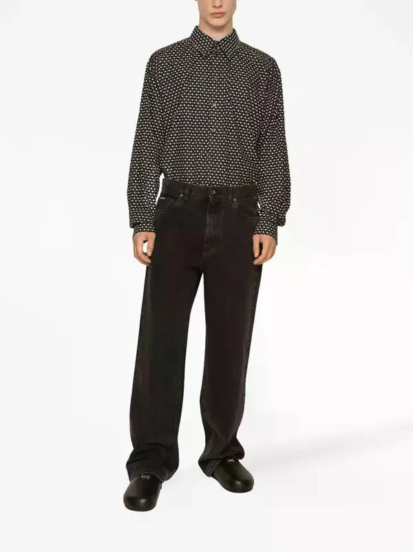 Dolce & Gabbana Dg Logo-print Cotton Shirt