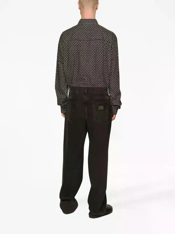 Dolce & Gabbana Dg Logo-print Cotton Shirt