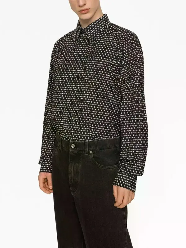 Dolce & Gabbana Dg Logo-print Cotton Shirt