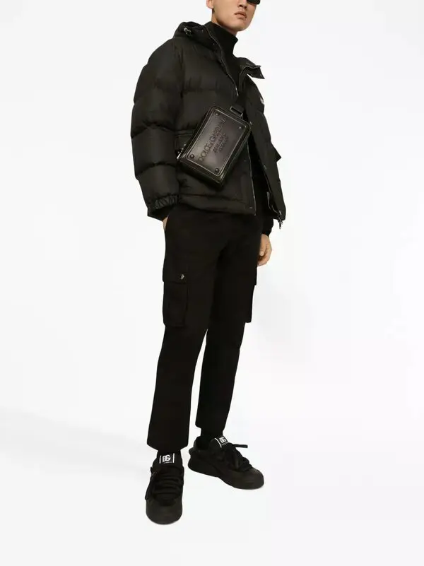 Dolce & Gabbana Logo-plaque Padded Hooded Jacket