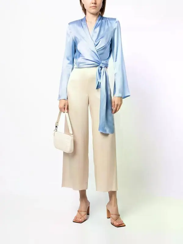 Voz Silk Wrap Blouse