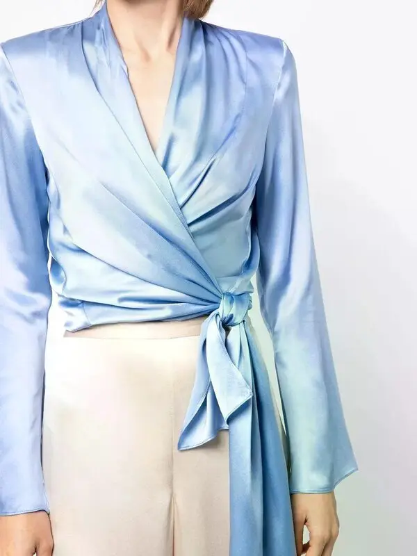 Voz Silk Wrap Blouse