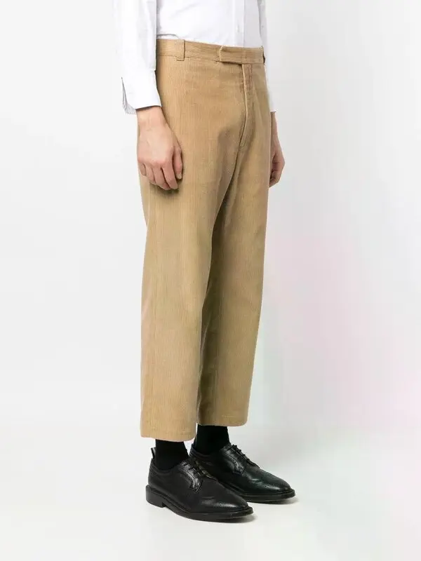 Thom Browne Corduroy Cropped Trousers - Brown