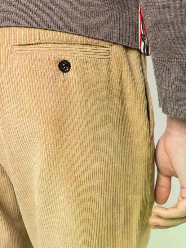 Thom Browne Corduroy Cropped Trousers - Brown