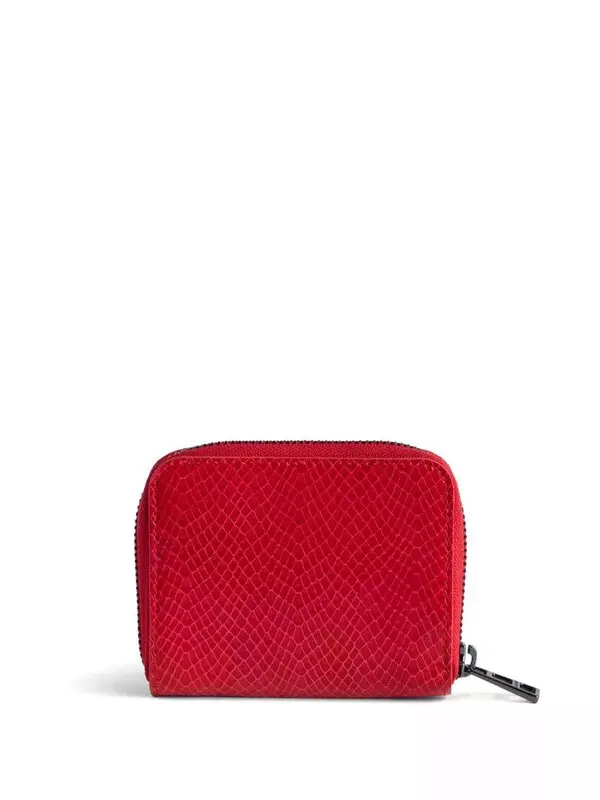 Zadig&Voltaire Mini Zv Crocodile-effect Wallet - Red