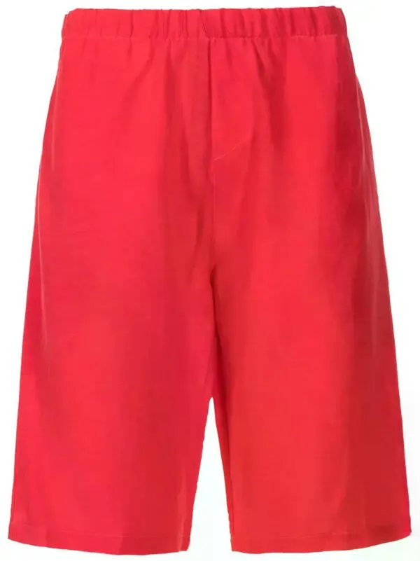 AMIR SLAMA Elasticated-waistband Linen Shorts