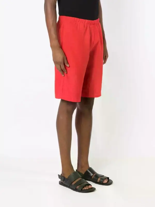 AMIR SLAMA Elasticated-waistband Linen Shorts