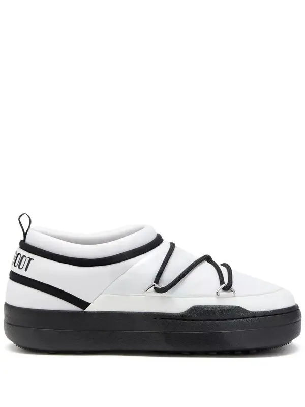 Moon Boot Park Icon Logo-print Sneakers - White