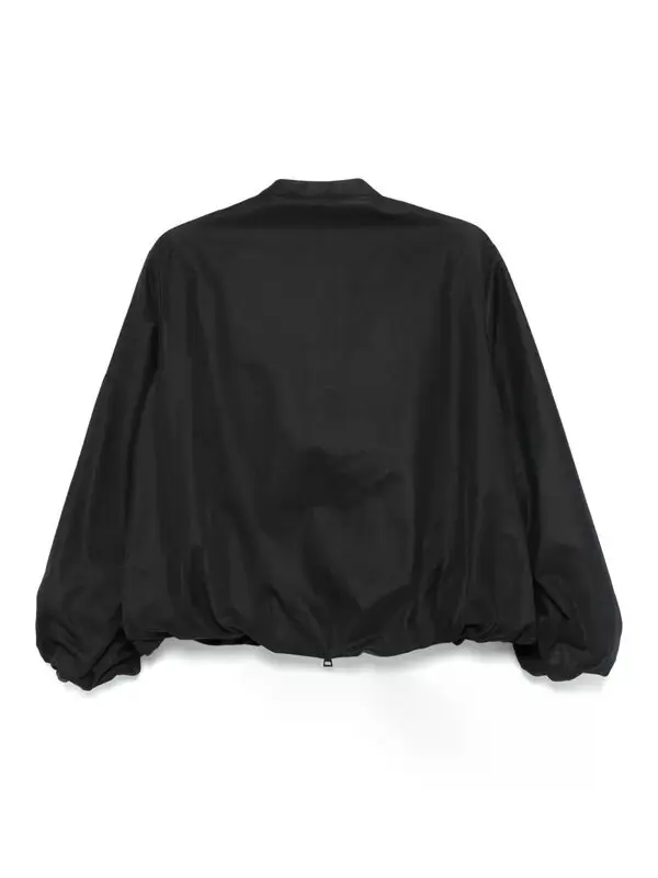 Moncler Zip-up Band-collar Jacket - Black