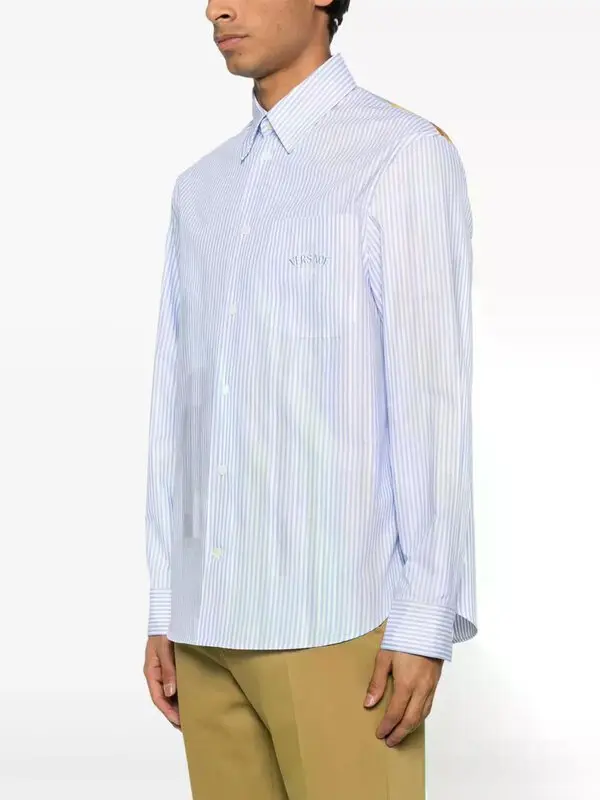 Versace Maxi Chain Striped Shirt