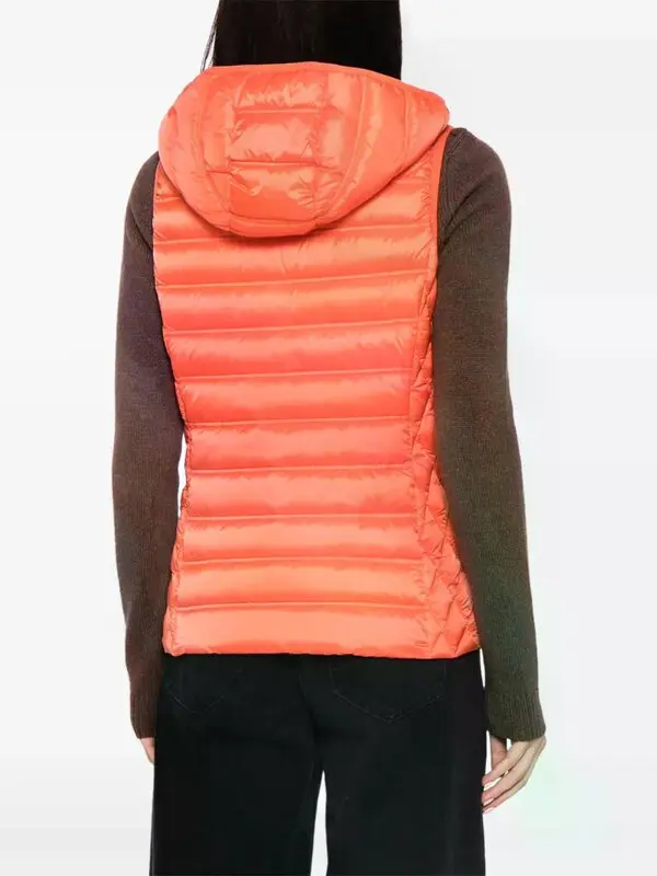 Michael Kors Detachable-hood Down Gilet - Orange