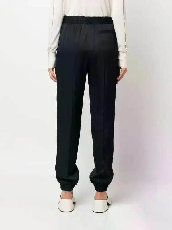 JIL SANDER Drawstring Tapered Trousers - Blue