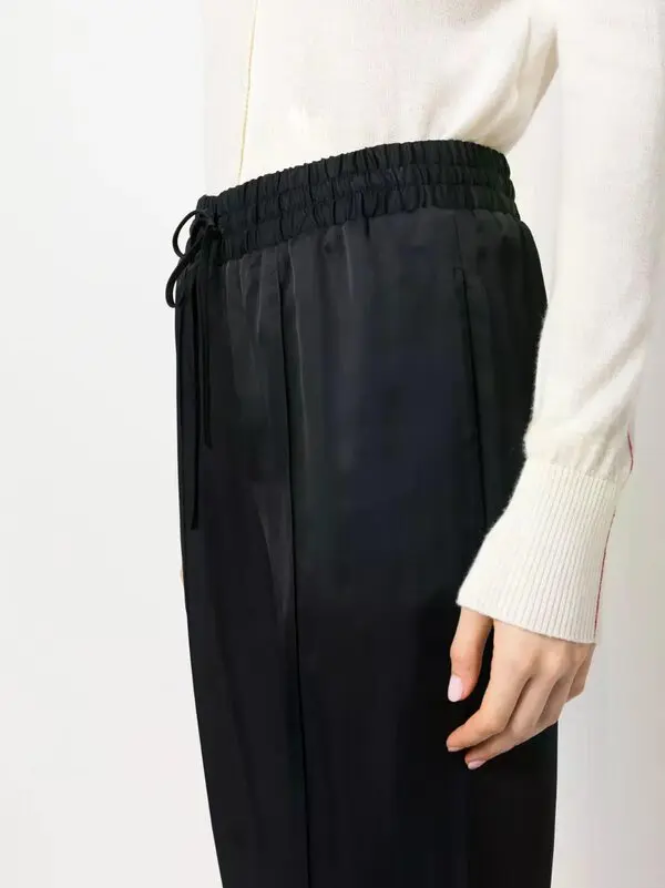 JIL SANDER Drawstring Tapered Trousers - Blue