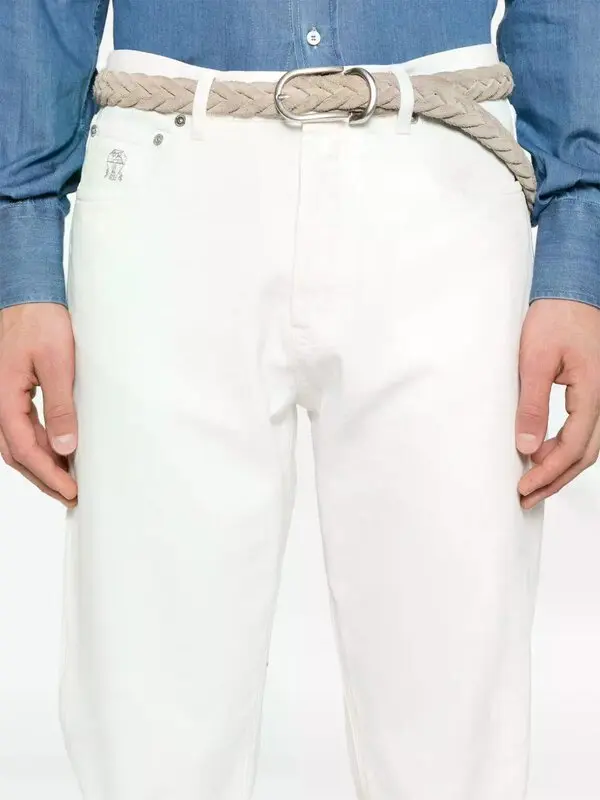 Brunello Cucinelli Straight-leg Jeans - White
