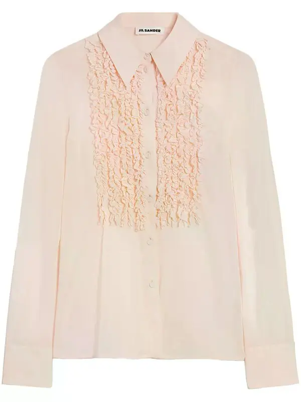 JIL SANDER Ruffle Shirt - Pink