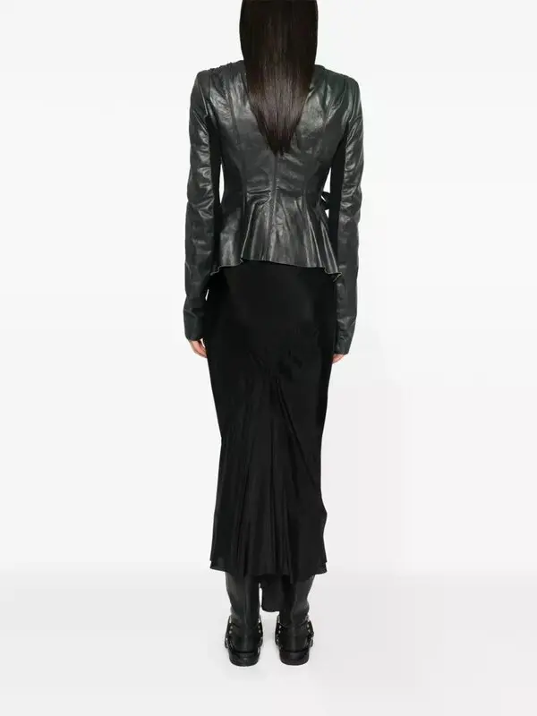 Rick Owens Leather Jacket - Black