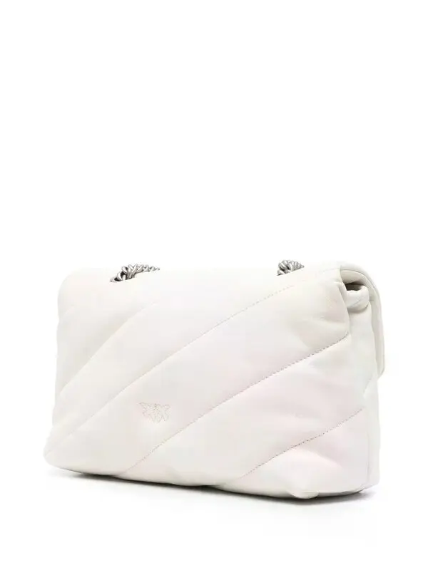Pinko Medium Classic Love Puff Crossbody Bag - White