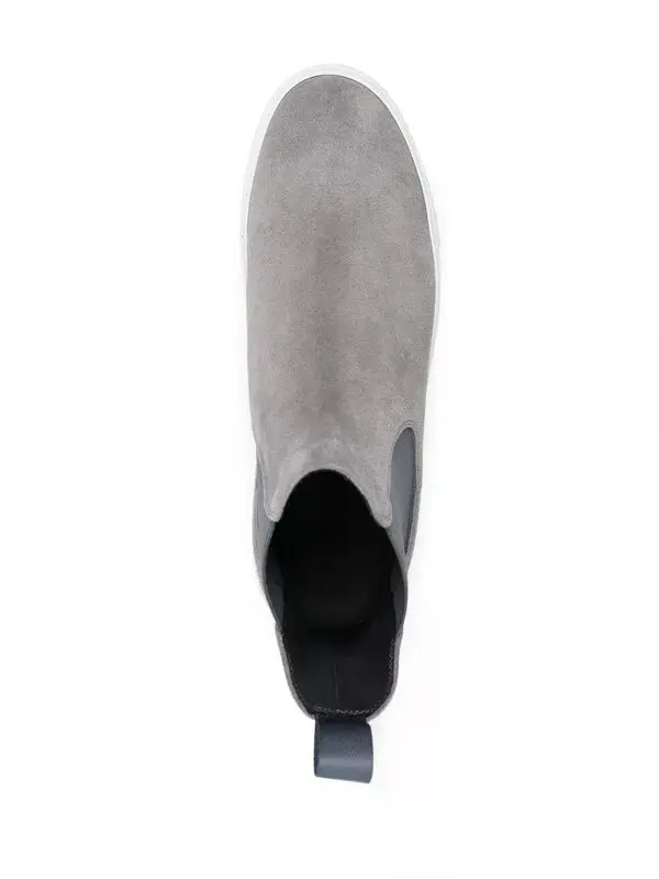 SCAROSSO Elasticated Side-panel Sneakers - Grey