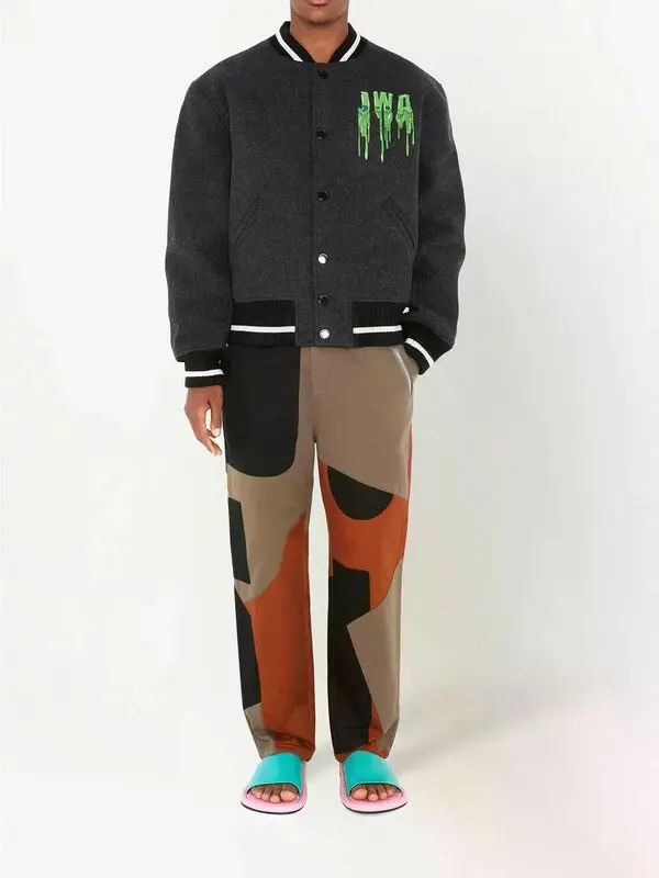 JW Anderson Logo-embroidered Bomber Jacket