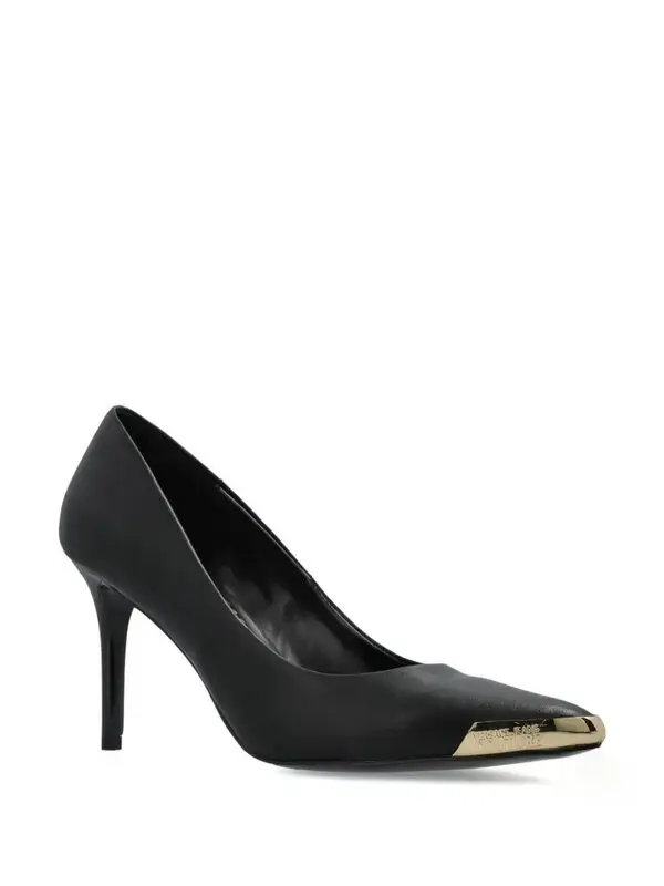 Versace Scarlett Pumps With Gold-tone Trim