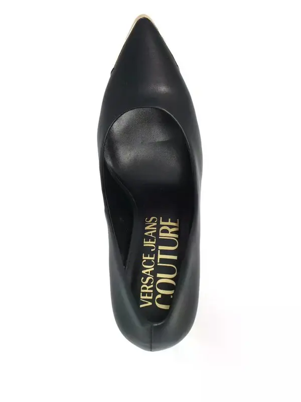 Versace Scarlett Pumps With Gold-tone Trim