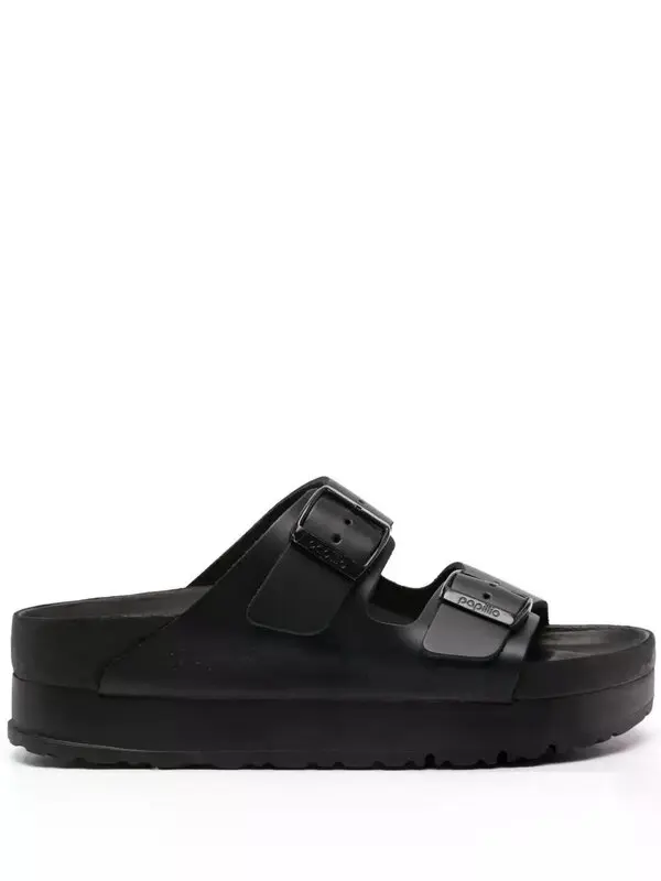 BIRKENSTOCK Arizona Papillio Leather Platform Sandals