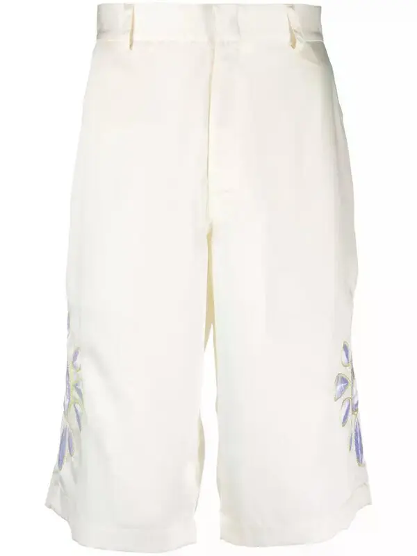 BLUEMARBLE Embroidered Satin Shorts