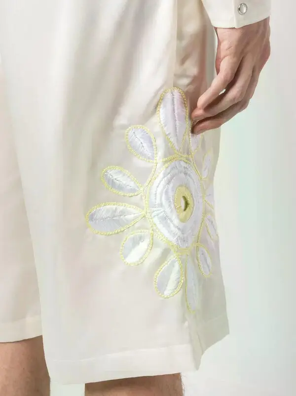 BLUEMARBLE Embroidered Satin Shorts