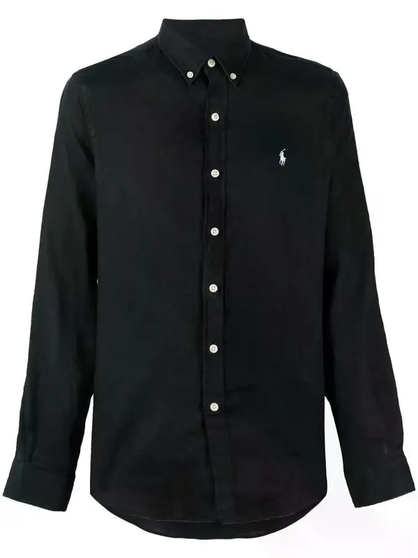 Polo Ralph Lauren Logo Button-down Shirt - Black