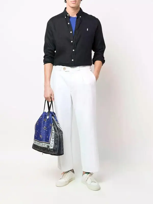 Polo Ralph Lauren Logo Button-down Shirt - Black