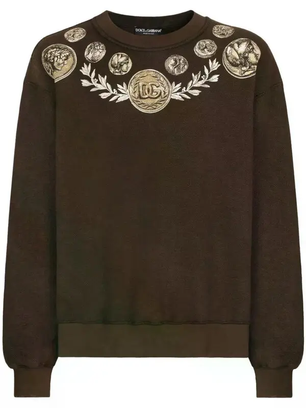 Dolce & Gabbana Graphic-print Cotton Sweatshirt
