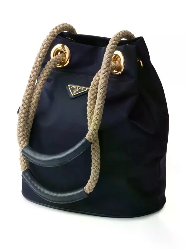Prada Small Mariner Bucket Bag - Blue