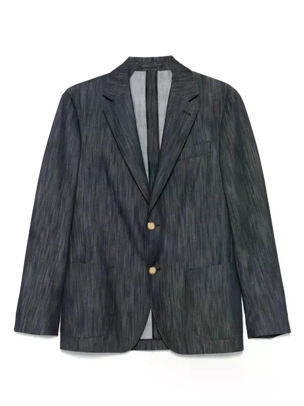LARDINI Denim Blazer - Blue