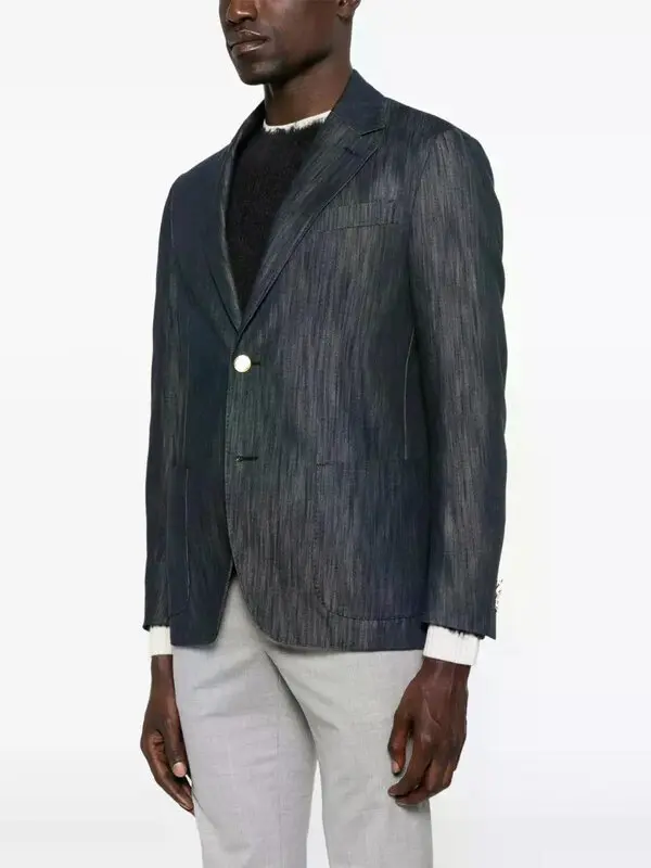 LARDINI Denim Blazer - Blue