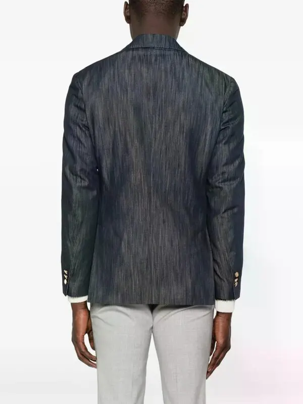 LARDINI Denim Blazer - Blue