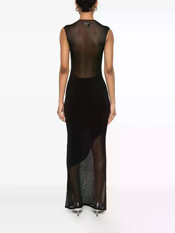 ROTATE BY BIRGER CHRISTENSEN Sheer Knit Maxi Dress