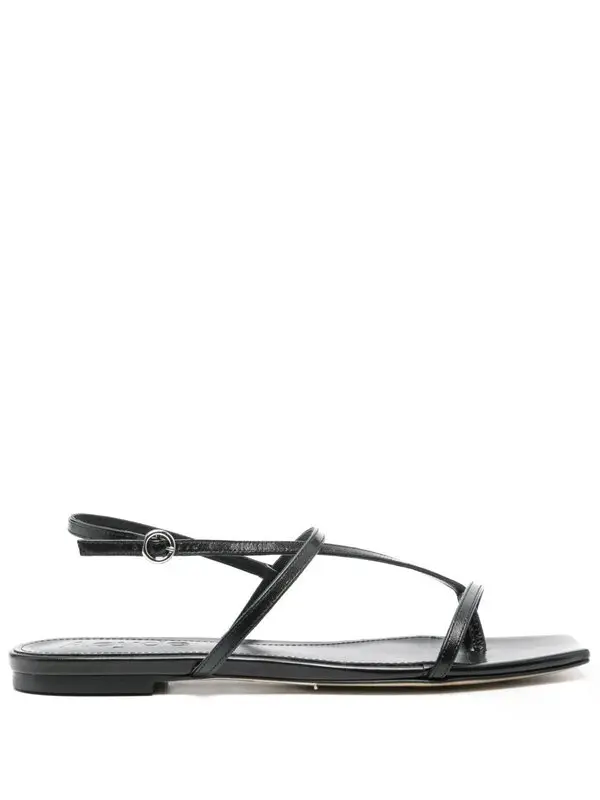AeydĒ Ella Flat Sandals - Black