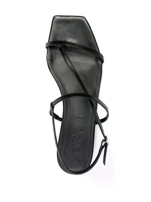 AeydĒ Ella Flat Sandals - Black