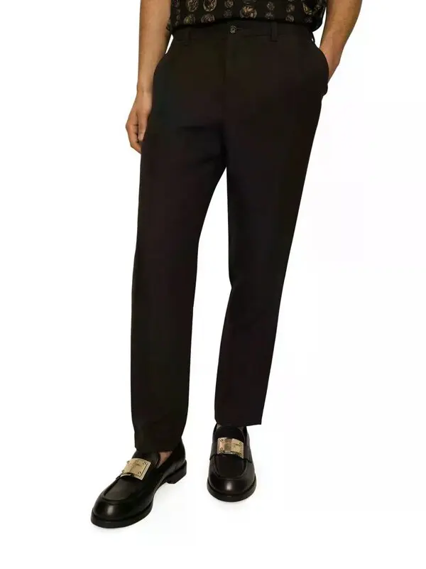Dolce & Gabbana Straight-leg Linen Tailored Trousers