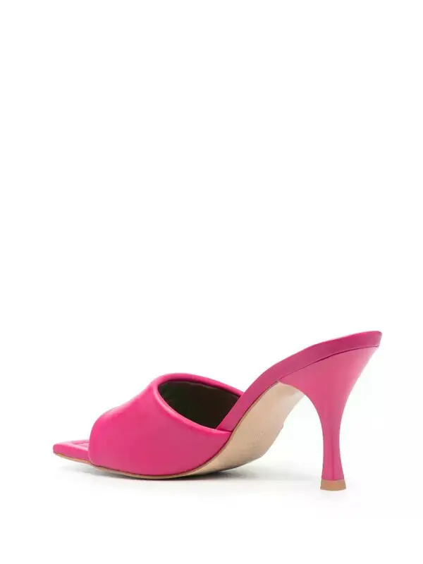 ALOHAS Puffy High Heel Square Toe Sandals