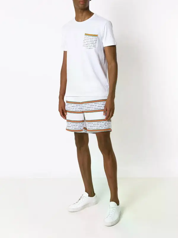 AMIR SLAMA Slogan-print Pocket T-shirt