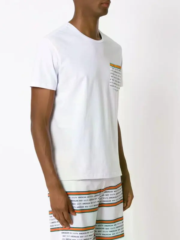 AMIR SLAMA Slogan-print Pocket T-shirt