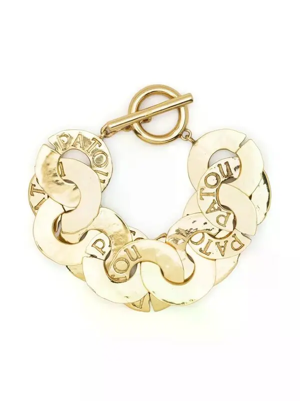 PATOU Logo-engraved Coin Bracelet - Gold