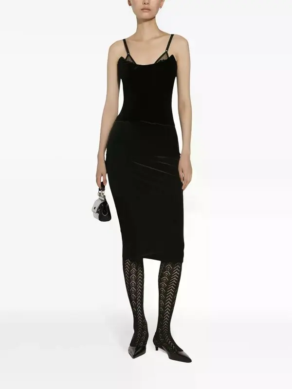 Dolce & Gabbana Strapless Stretch-silk Dress