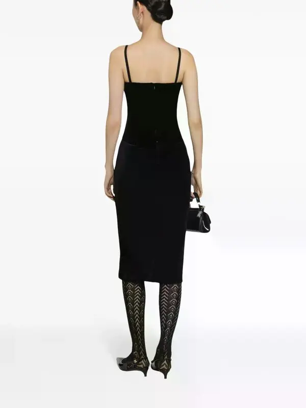 Dolce & Gabbana Strapless Stretch-silk Dress