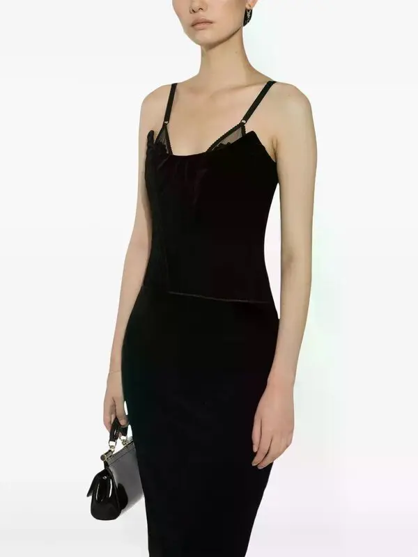 Dolce & Gabbana Strapless Stretch-silk Dress