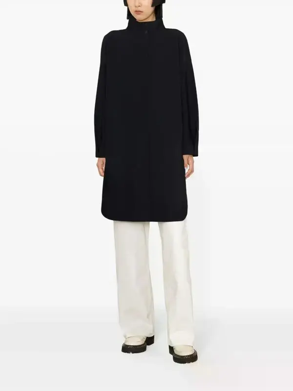 Herno Single-breasted Midi Coat - Black